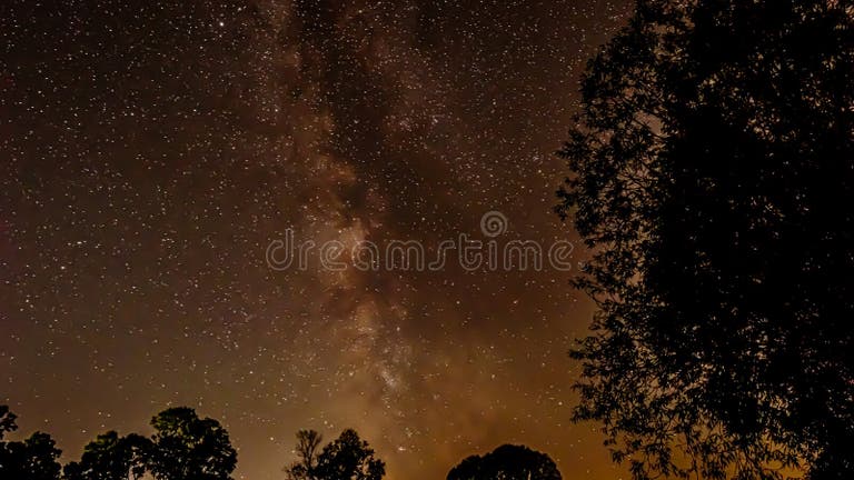 Milky Way stock image. Image of dark, tree, asteroid - 291860265