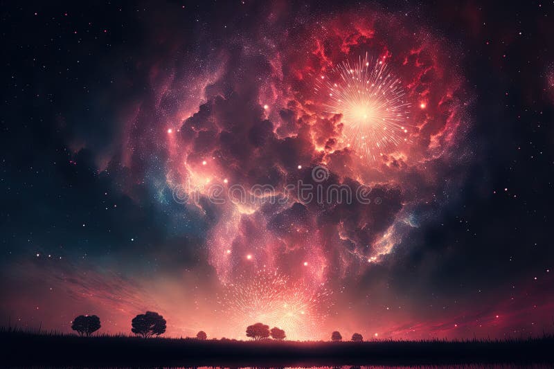 Milky Way Galaxy Long Exposure Grainy Shot in the Universe with Stars ...