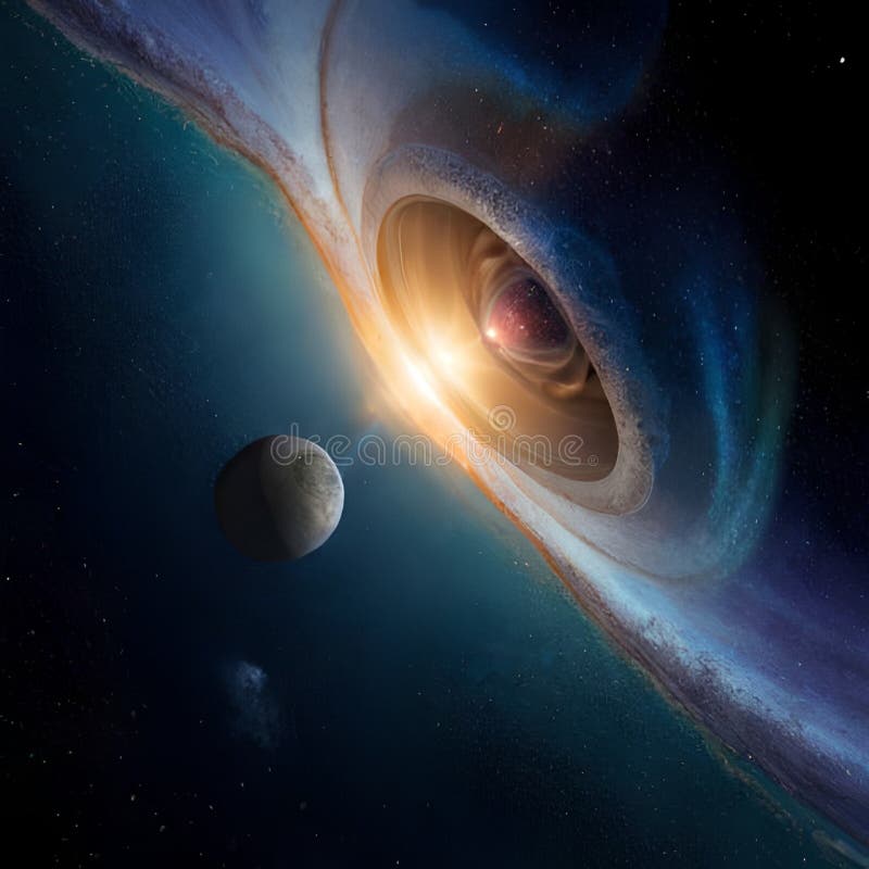 Milky Way Scope and Outer Space Background with Earth Objects ...