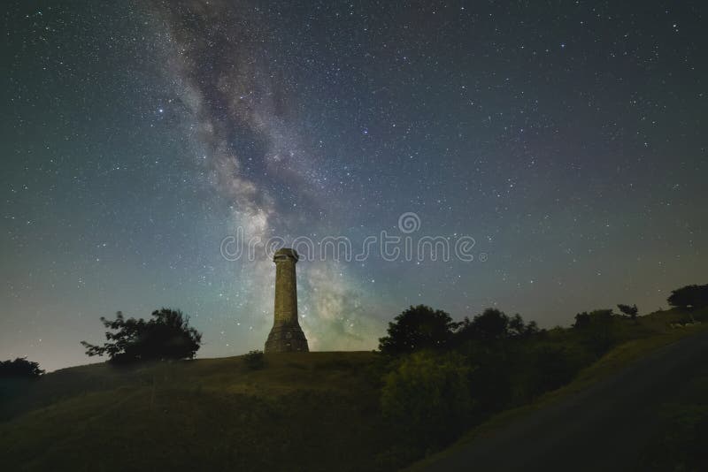 Starry night at Blackdown stock photo. Image of attraction - 252153604