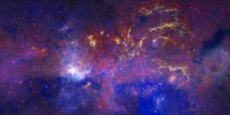 Milky Way. Space Background. Universe Exploration or Observing Stock ...