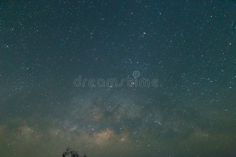 Milky way in starry night stock image. Image of astrophotography - 67199853