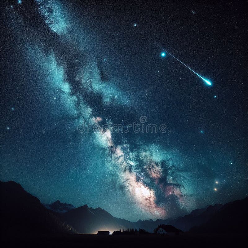 Milky Way and Starry Sky. the Milky Way is the Galaxy that Contains Our ...