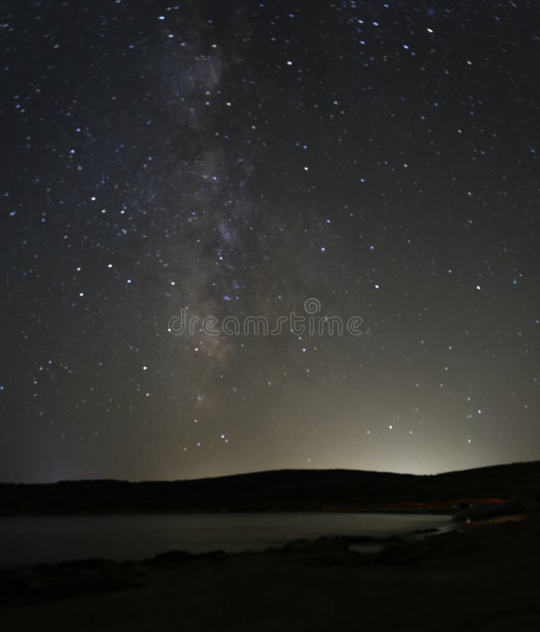 Milky Way stars at night stock image. Image of darkness - 34497445