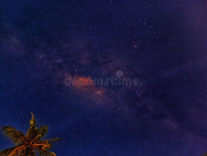 Milkyway Photo at Night Very Beautiful Stock Image - Image of milkyway ...