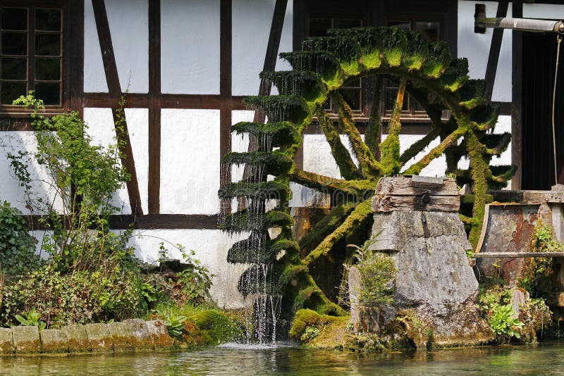 Mill stock photo. Image of reflection, water, spring - 19812594