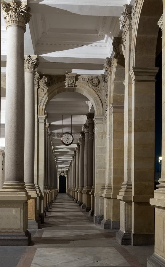 Mill Colonnade,Karlovy Vary; Czech Republic Stock Image - Image of ...