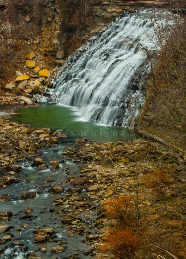 Mill Creek Falls, Cleveland, Ohio Stock Photo - Image of waterfall ...