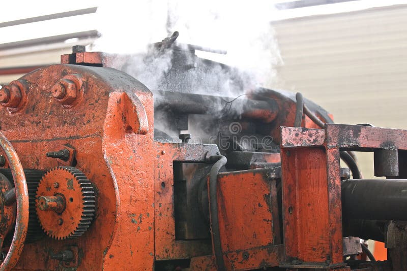 Mill Cross Helical Rolling Bars Stock Image - Image of manufacture ...