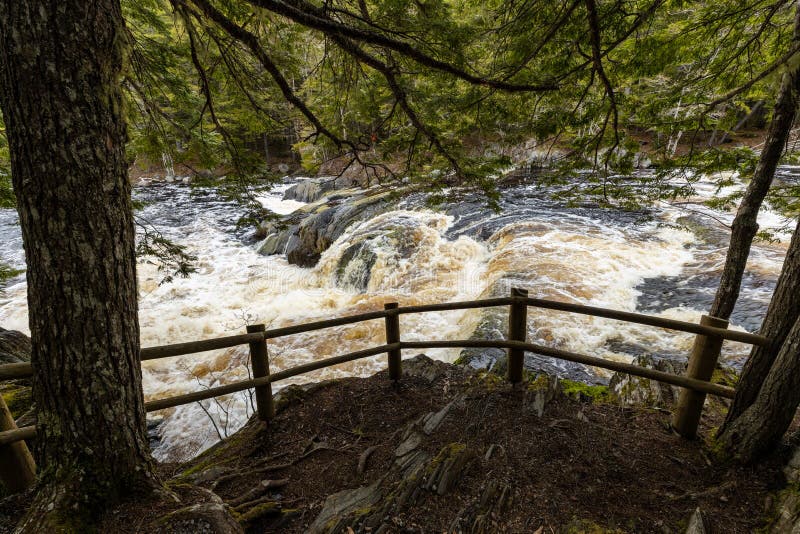 Mill Falls and River in Nova Scotia Canada Stock Photo - Image of water ...