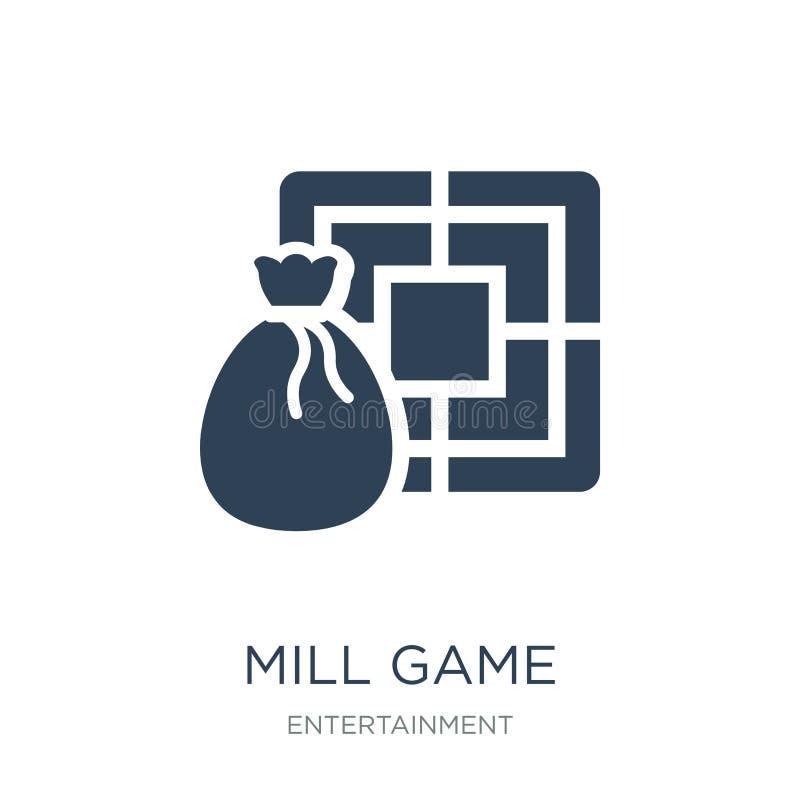 Mill Game Icon in Trendy Design Style. Mill Game Icon Isolated on White ...
