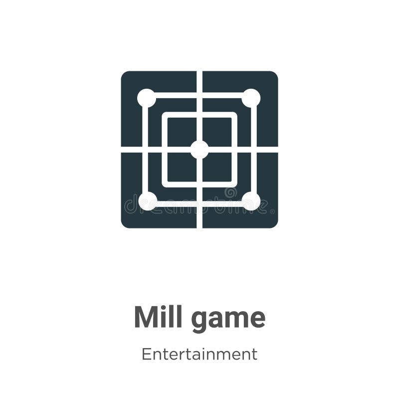 Mill Game Icon in Filled, Thin Line, Outline and Stroke Style. Vector ...