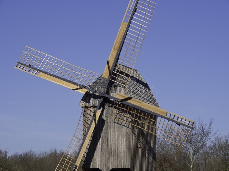 Mill in Germany stock photo. Image of mill, germany, muensterland ...