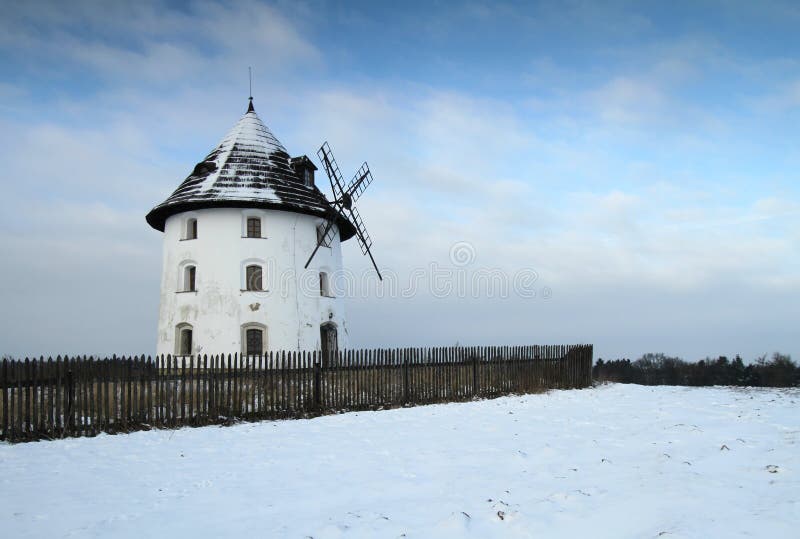 Mill house stock image. Image of winter, white, snow - 28938263