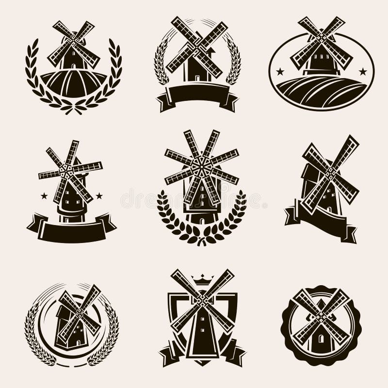 Millstone. Vector drawing stock vector. Illustration of handmade - 50005651