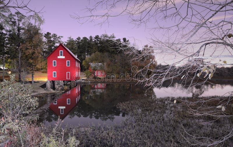 Mill at Night stock image. Image of natural, grist, location - 22006789