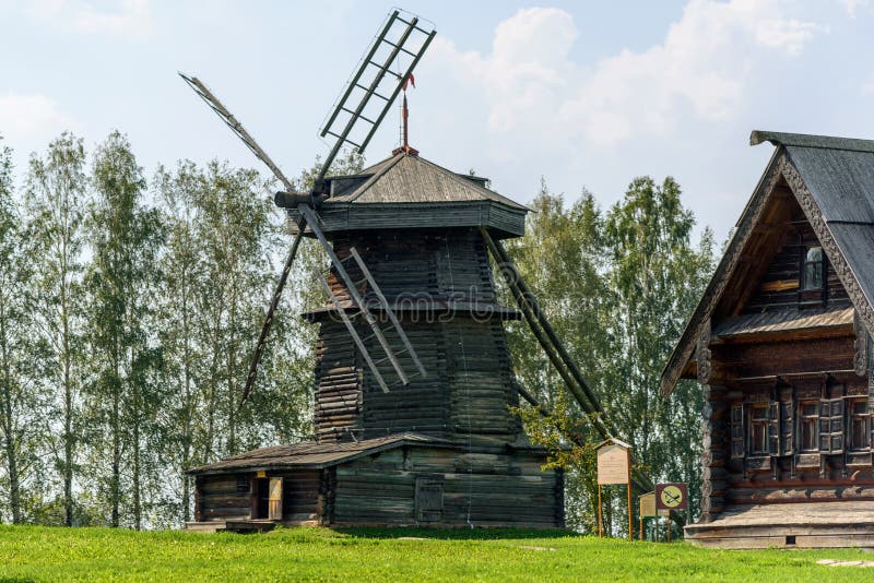 Mill and Old Wooden Rustic House Stock Image - Image of farmhouse ...
