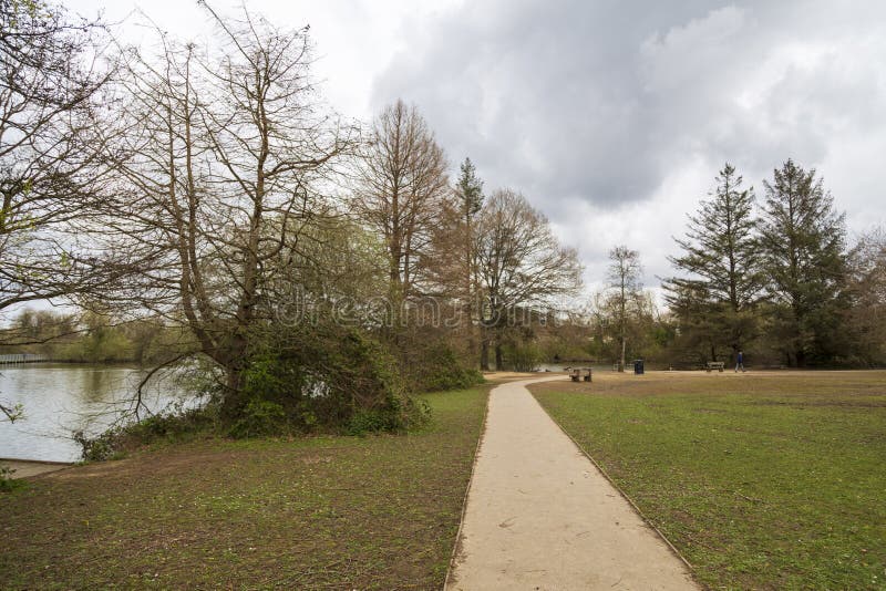Mill Pond on an Early Spring Day Stock Image - Image of england ...