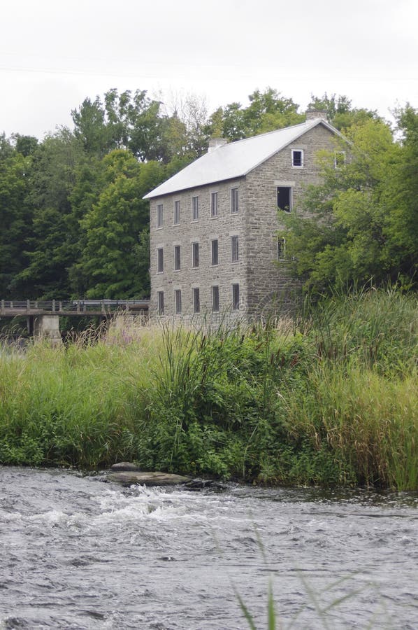 Mill on river stock photo. Image of building, industrial - 59879386