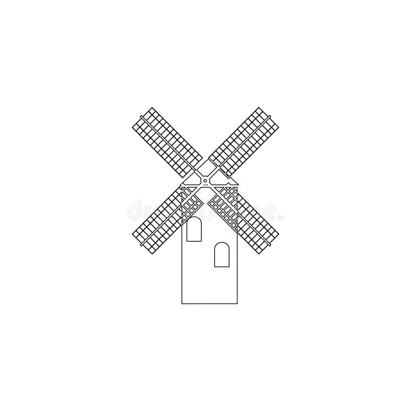 Mill. flat vector icon stock vector. Illustration of energy - 149672458