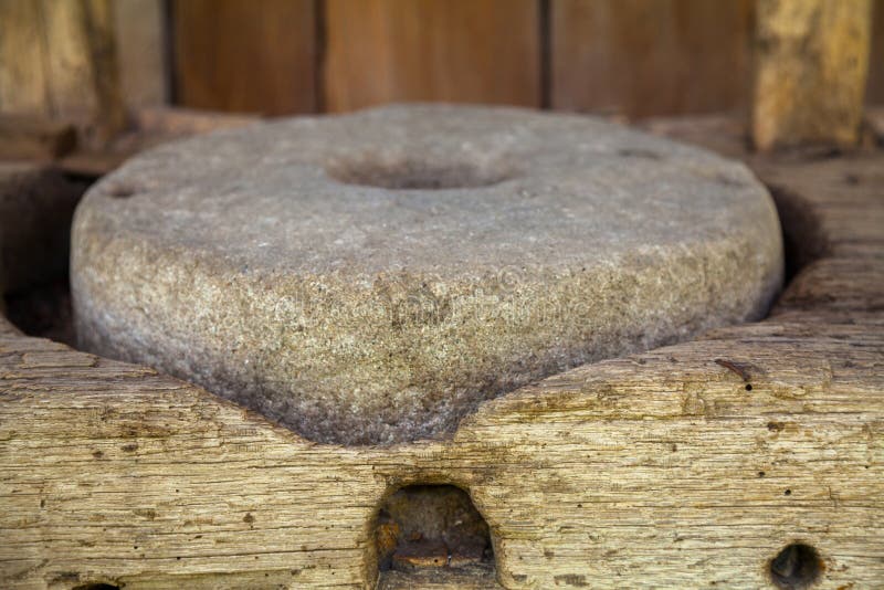 Mill stone circle stock photo. Image of kitchen, circular - 154264658