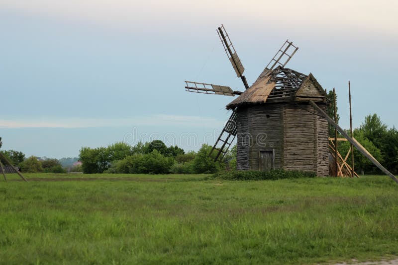 Mill stock photo. Image of mound, mill, nature, wind - 59628978