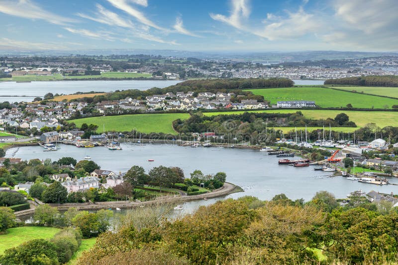 Millbrook stock image. Image of houses, cornwall, england - 198652779