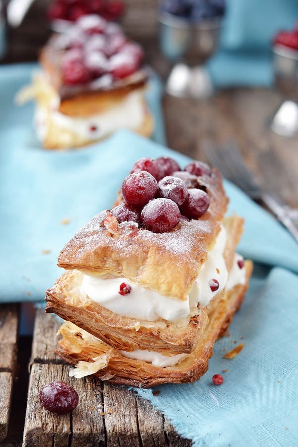 Mille-feuille stock photo. Image of fruit, meal, tasty - 29180652