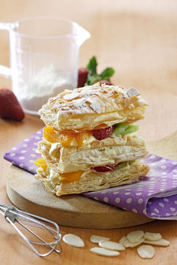 Mille feuille stock photo. Image of dessert, pastry, cookery - 30633574