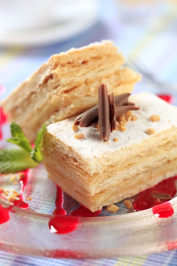 Mille-feuille pastry stock image. Image of millefoglie - 15197951