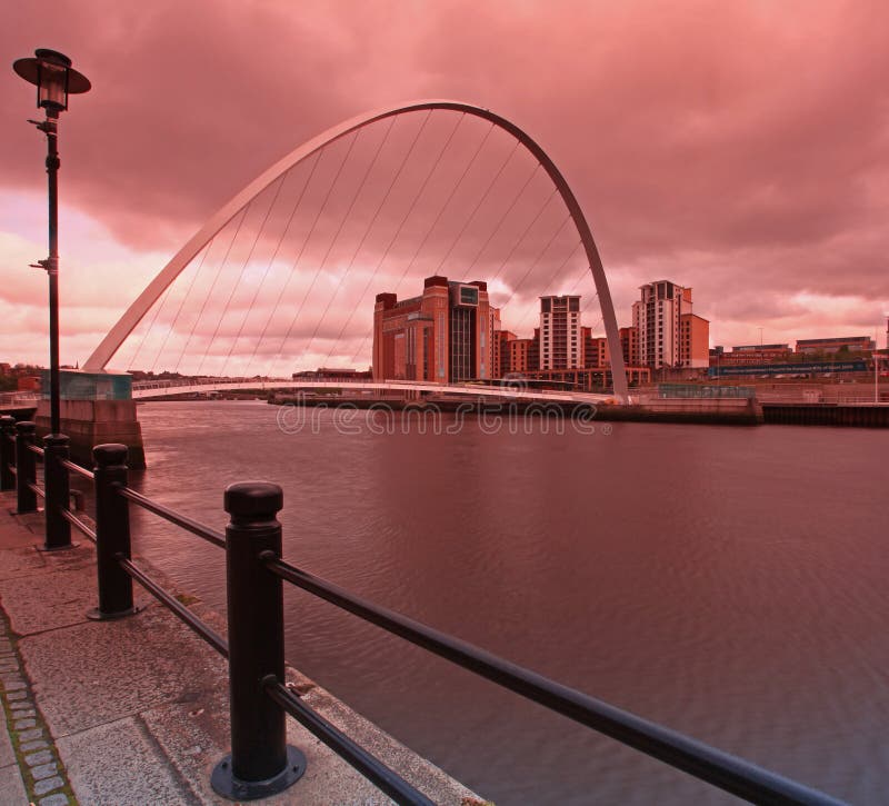 Bridges of Newcastle stock photo. Image of house, city - 8230008