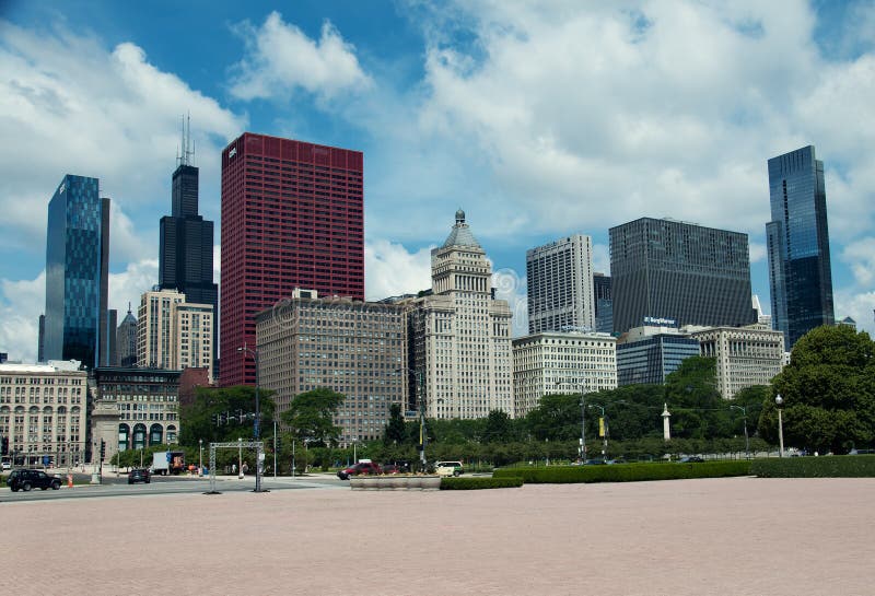 Millenium Park in Chicago. City View. USA Editorial Image - Image of ...