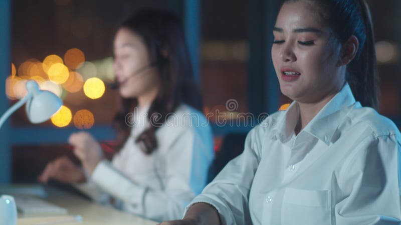 Millennial Asia Young Call Center Team or Customer Support Service ...