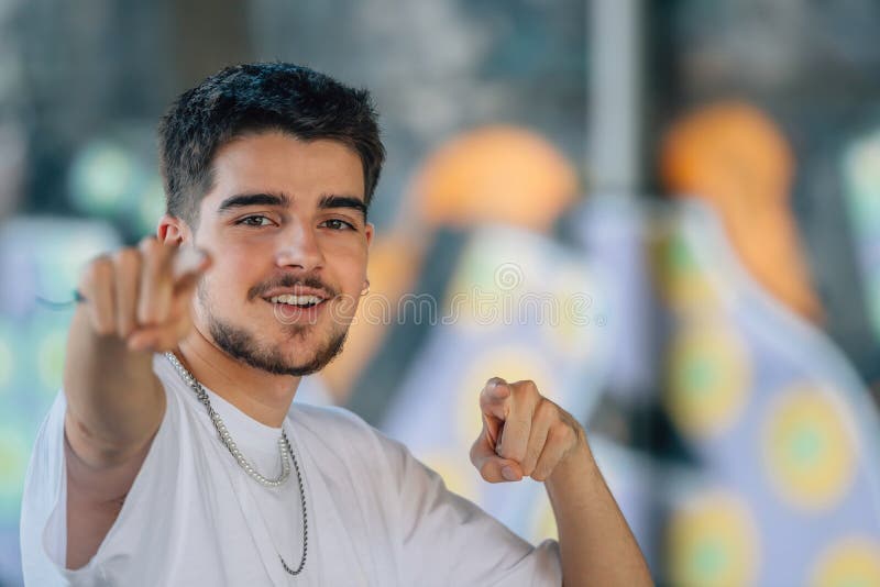 Millennial Young Man with Motivation Stock Image - Image of college ...