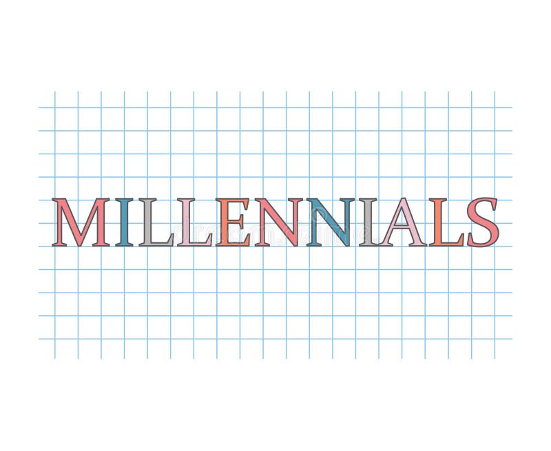 Millennials concept stock vector. Illustration of paper - 116079595