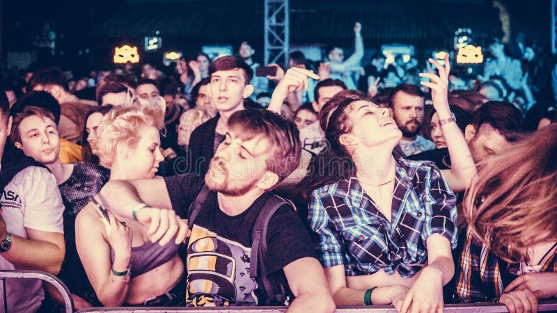 Millennials are Dancing in Night Club. Night Club Party Editorial Stock ...