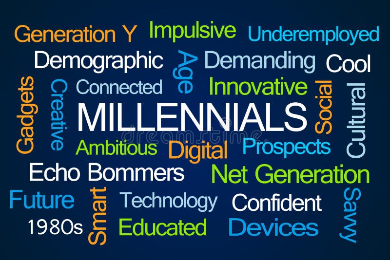 Millennials Blue Colorful Comment Symbol Stock Illustration ...