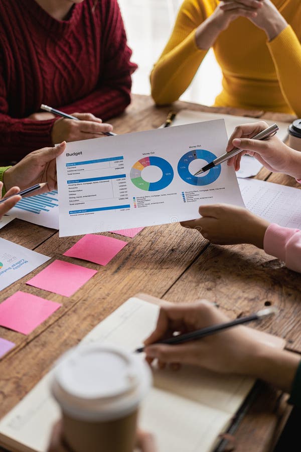 Millennials Work Together on a New Project Idea in a Business Team ...