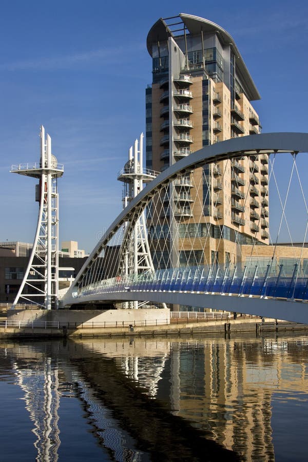 Millennium Bridge - Manchester in England Editorial Photo - Image of ...