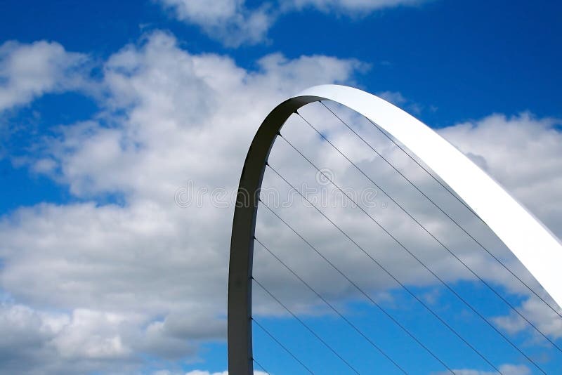Millennium Bridge, Newcastle Editorial Photo - Image of sunset, arch ...