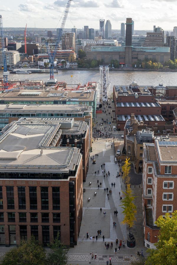 Millennium Bridge and St Paul S Cathedral As Seen from the Stone ...