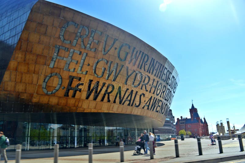 Millennium Centre, Cardiff Bay Editorial Image - Image of millennium ...