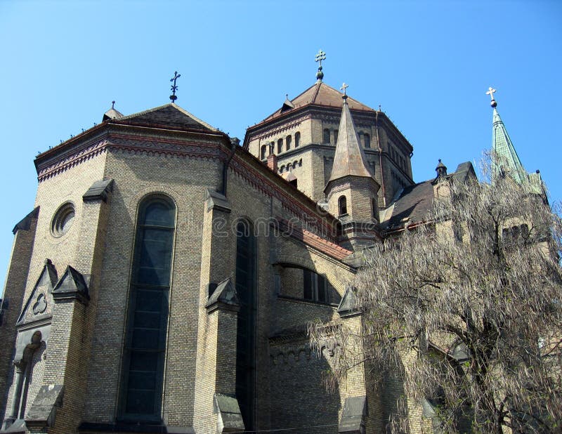 The Millennium Church - Timiso Stock Photo - Image of towers, blue: 125012