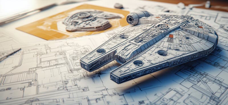 Millennium Falcon Drawing Stock Photos - Free & Royalty-Free Stock ...