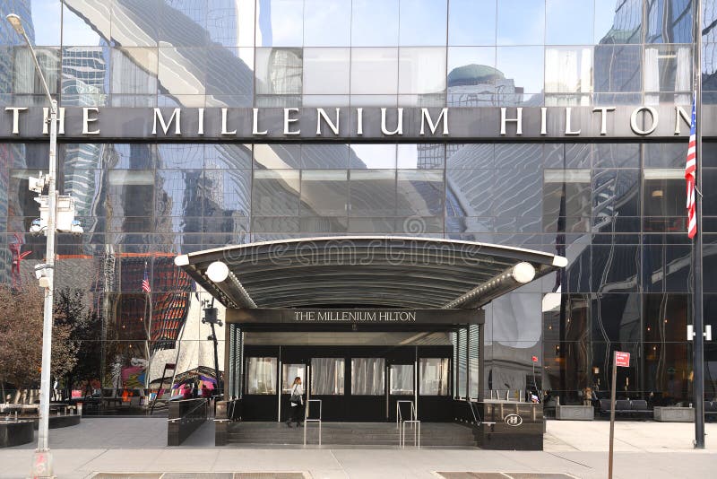 Millennium Hilton Hotel in New York City Editorial Image - Image of ...