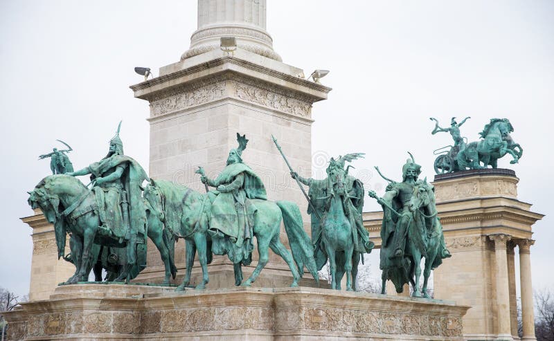 Millennium Monument stock image. Image of heroes, arranging - 66735735