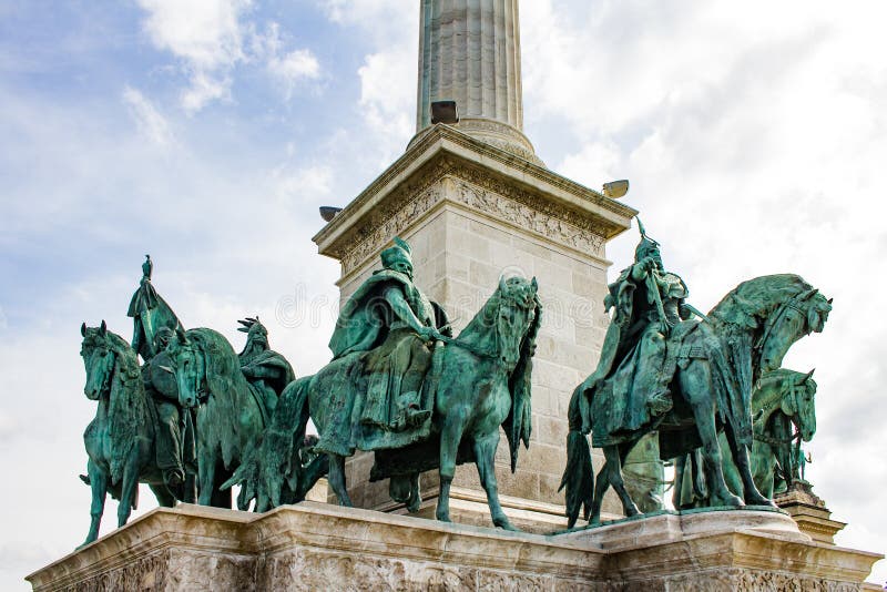 Millennium Monument -front View Stock Image - Image of independence ...