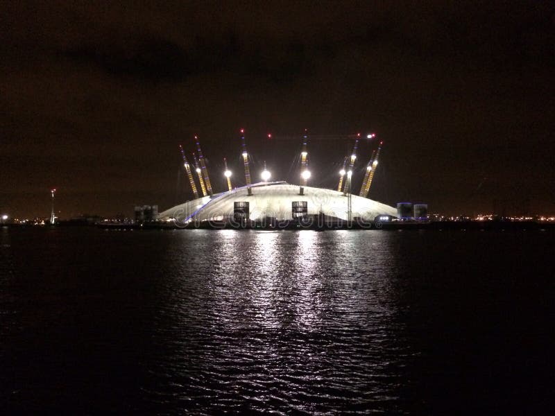 Millennium Dome or O2 Stadium in North Greenwich, London. Stock Footage ...