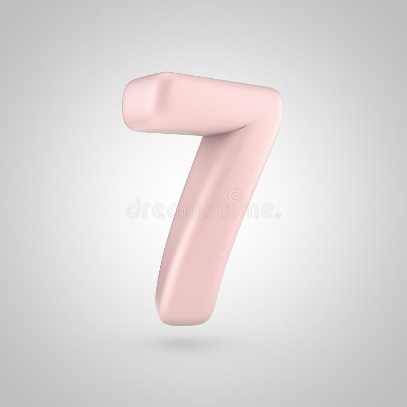 Millennium Pink Color Letter U Uppercase on White Background Stock ...