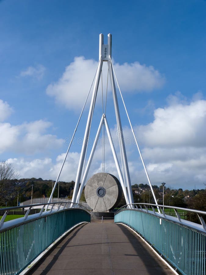 Miller S Crossing Bridge Exeter Stock Photo - Image of railings ...